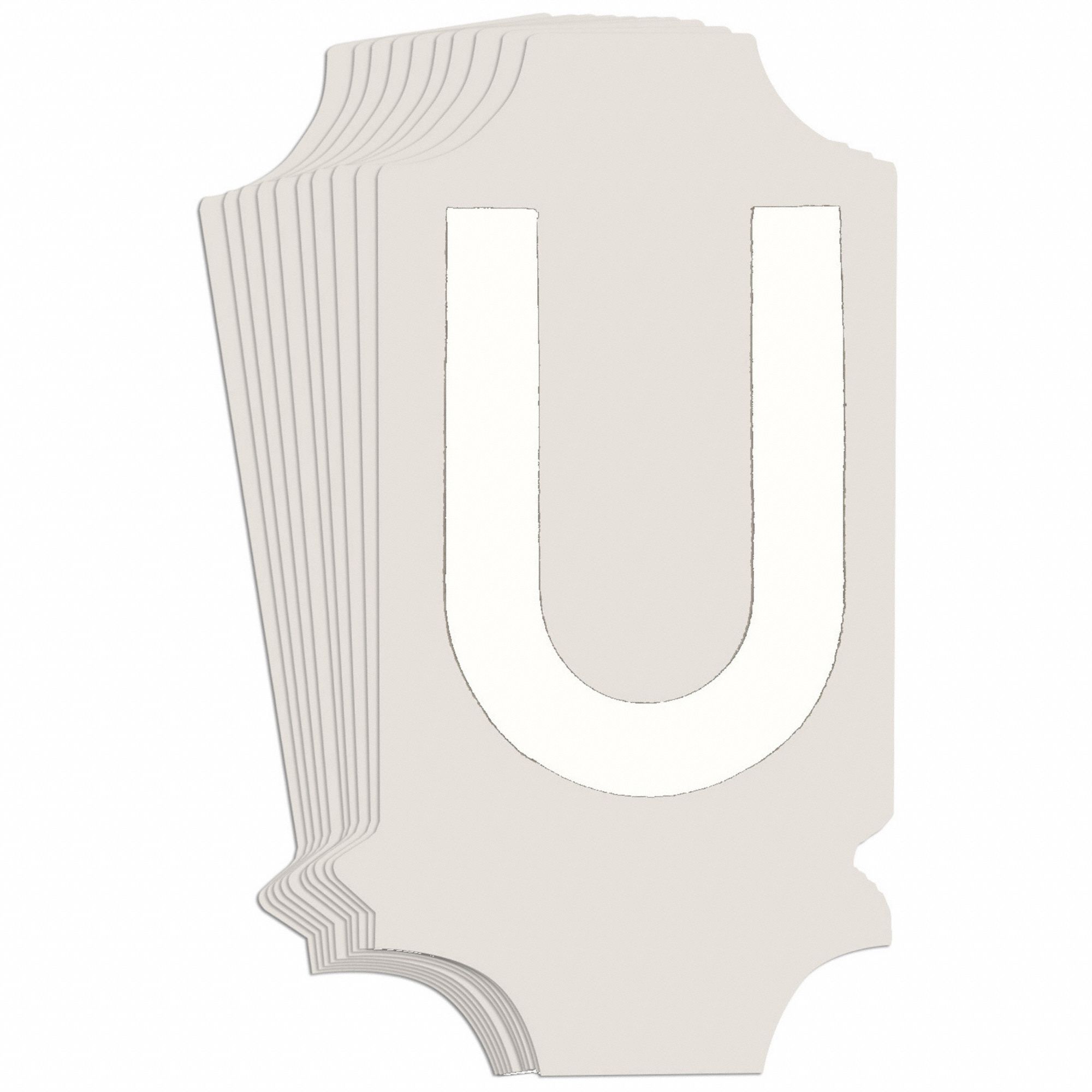 1 in Character Ht, Indoor/Outdoor, Numbers and Letters Labels - 800N63 ...