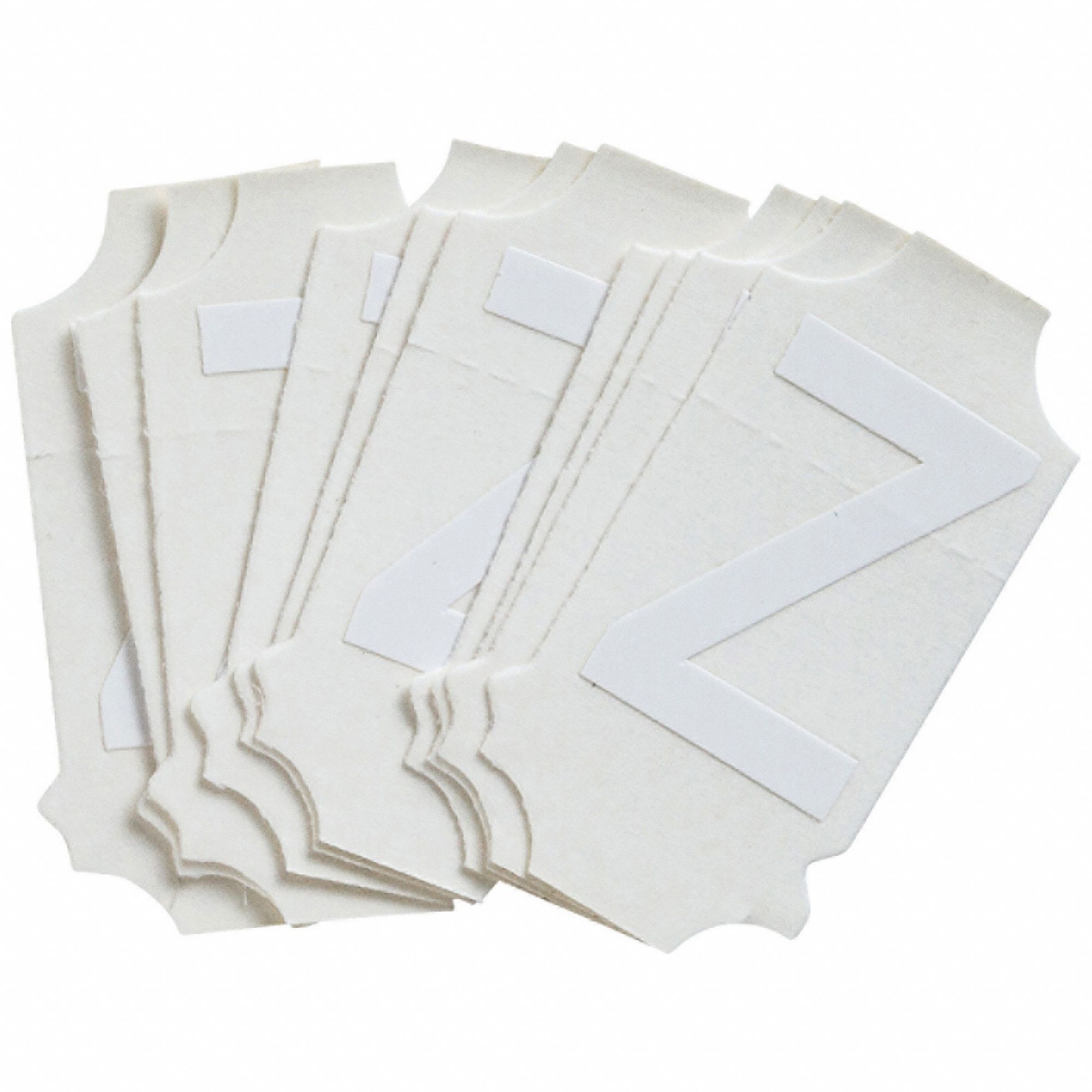 1 in Character Ht, Indoor/Outdoor, Numbers and Letters Labels - 800N67 ...