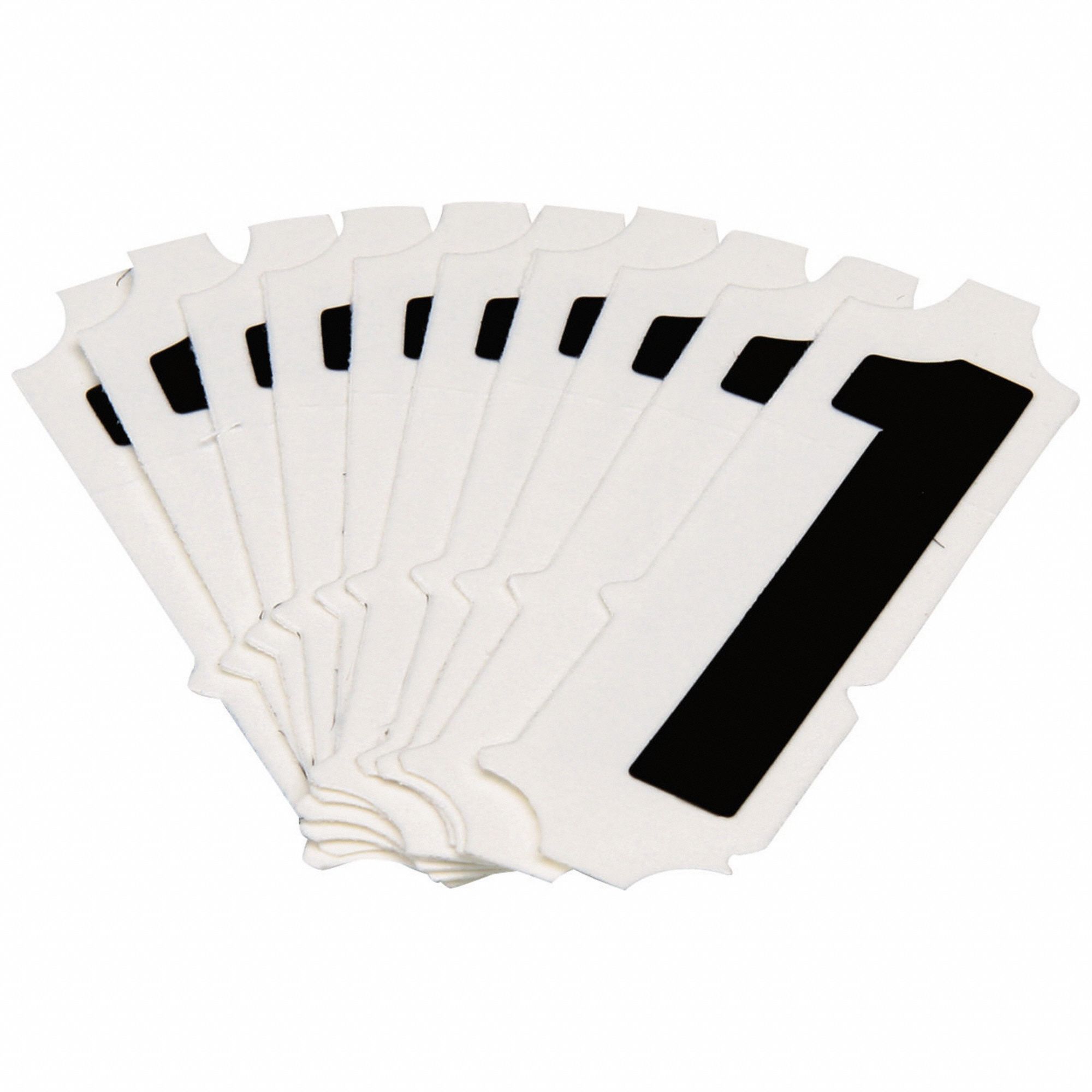 2 in Character Ht, Indoor/Outdoor, Number Label - 800N71|5050P-1 - Grainger