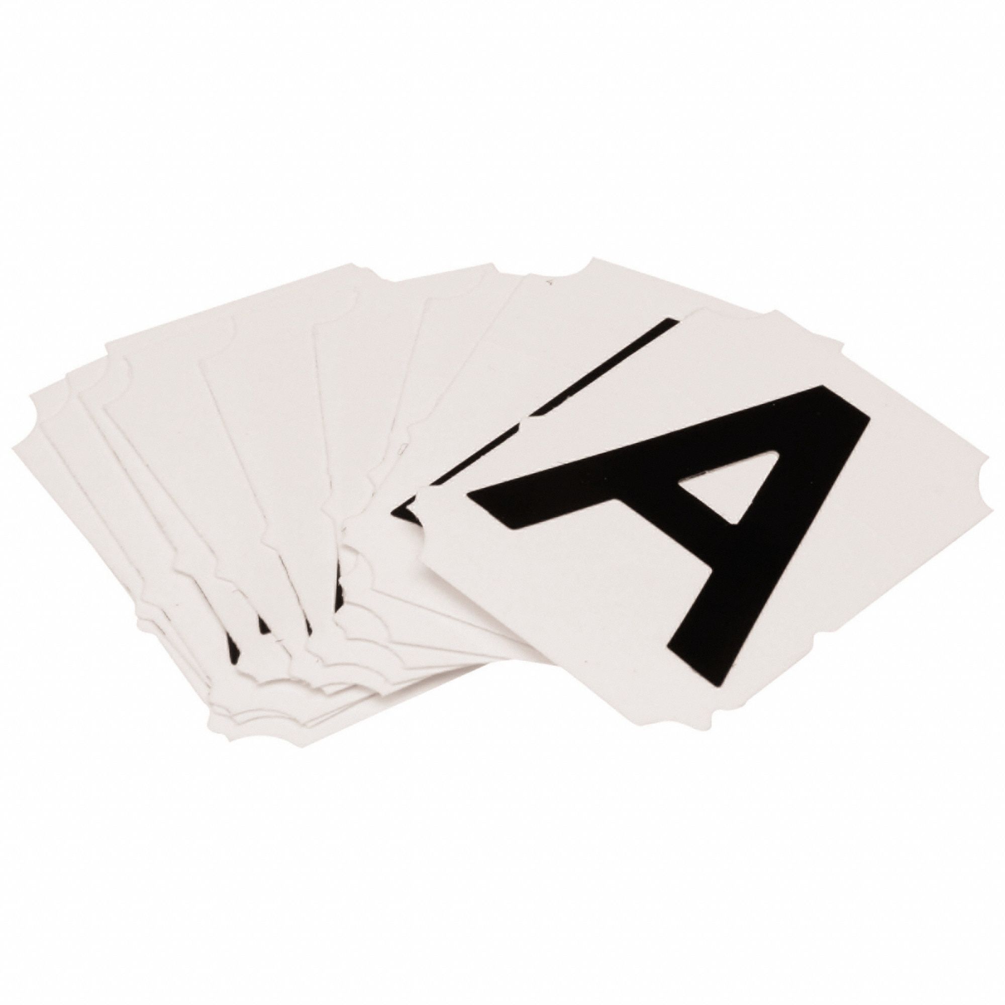 2 in Character Ht, Indoor/Outdoor, Numbers and Letters Labels - 800N80 ...