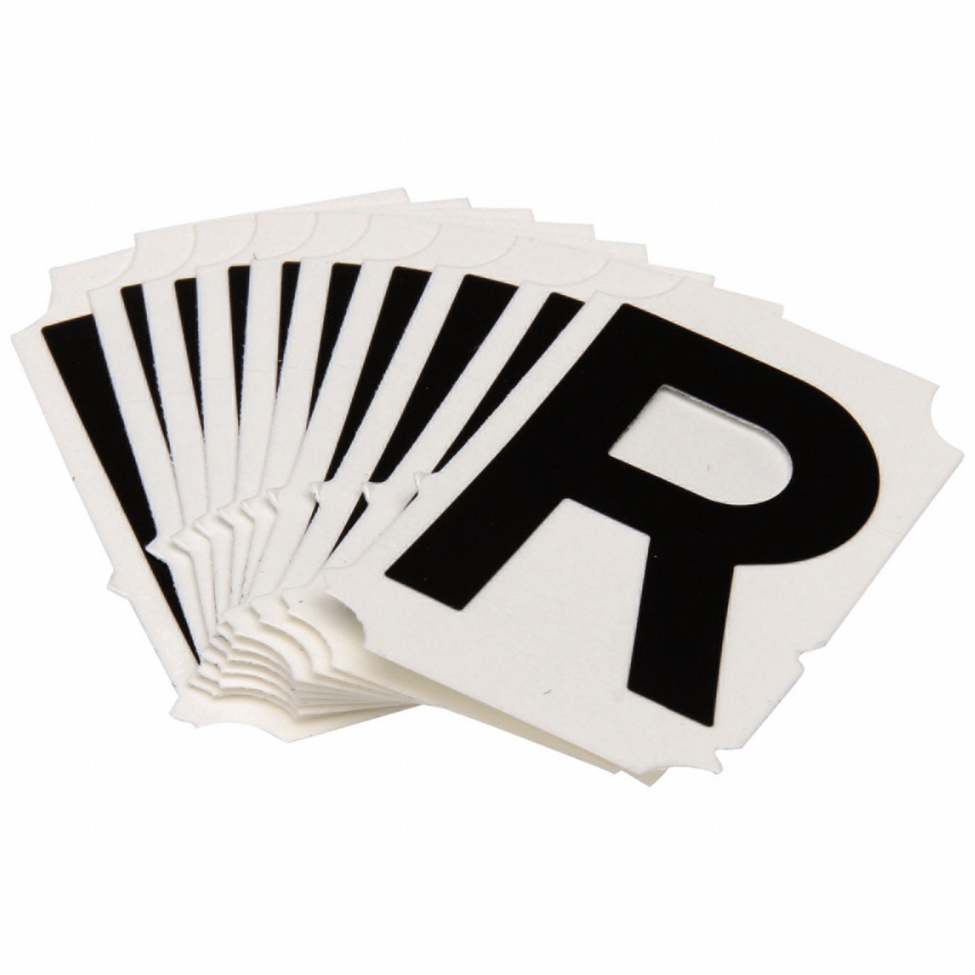 2 in Character Ht, Indoor/Outdoor, Numbers and Letters Labels - 800N99 ...