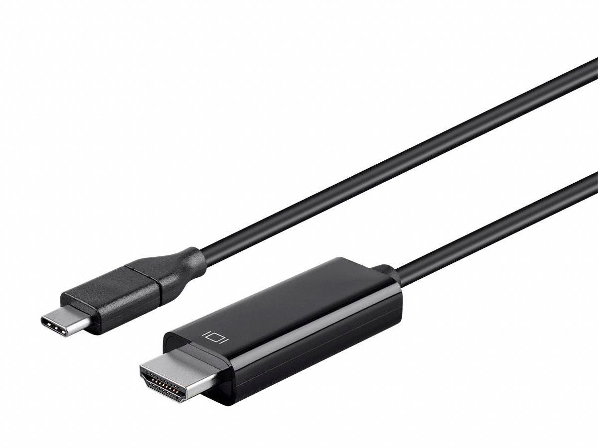 MONOPRICE, Type C End 1, HDMI End 2, USB Cable - 824KU9|24440 - Grainger