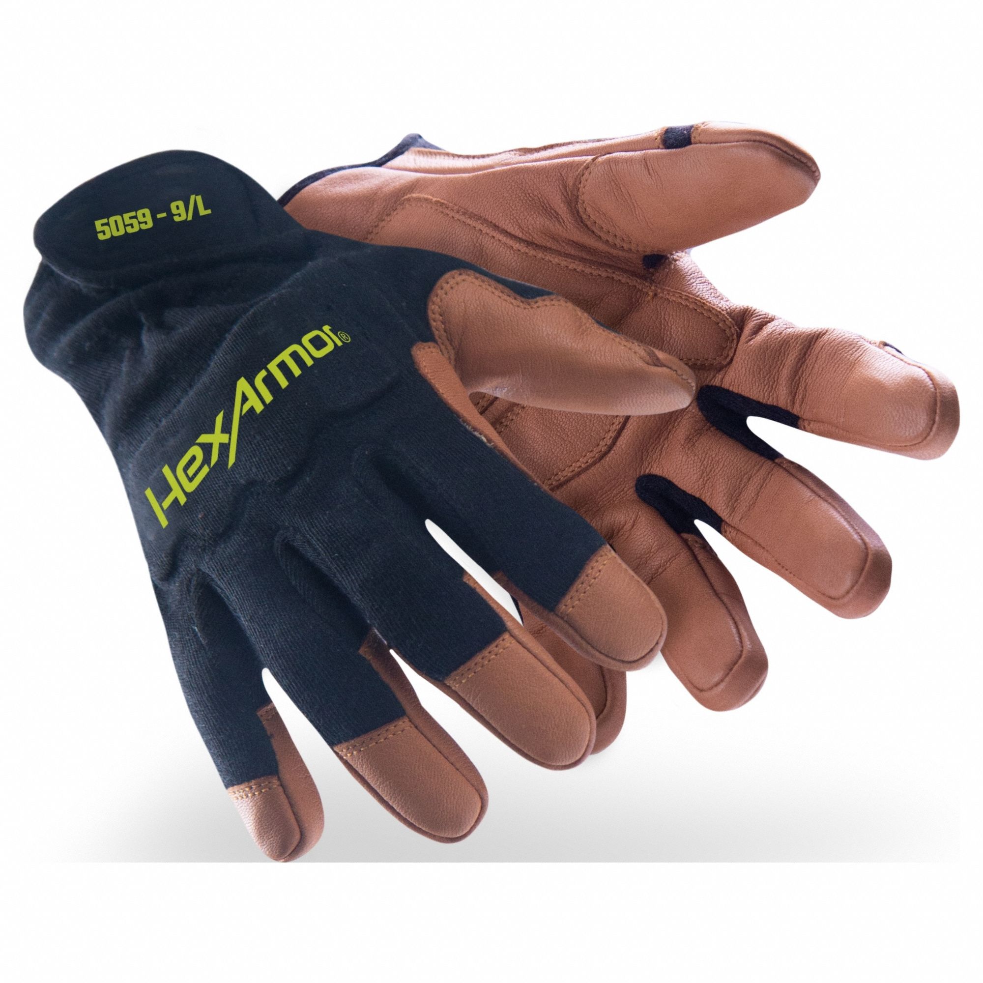 Full Thumb, Hook-and-Loop Cuff, Welding Gloves - 804H56|5059-L (9 ...