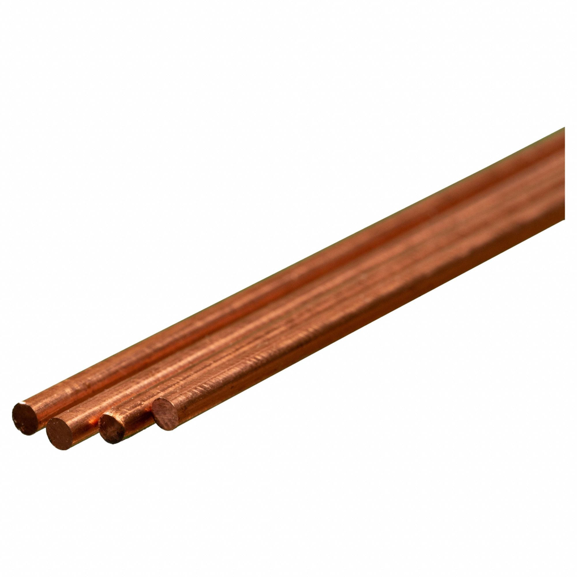3/32 in Outside Dia, 12 in Overall Lg, 110 Copper Rod - 803VZ4|5063 ...