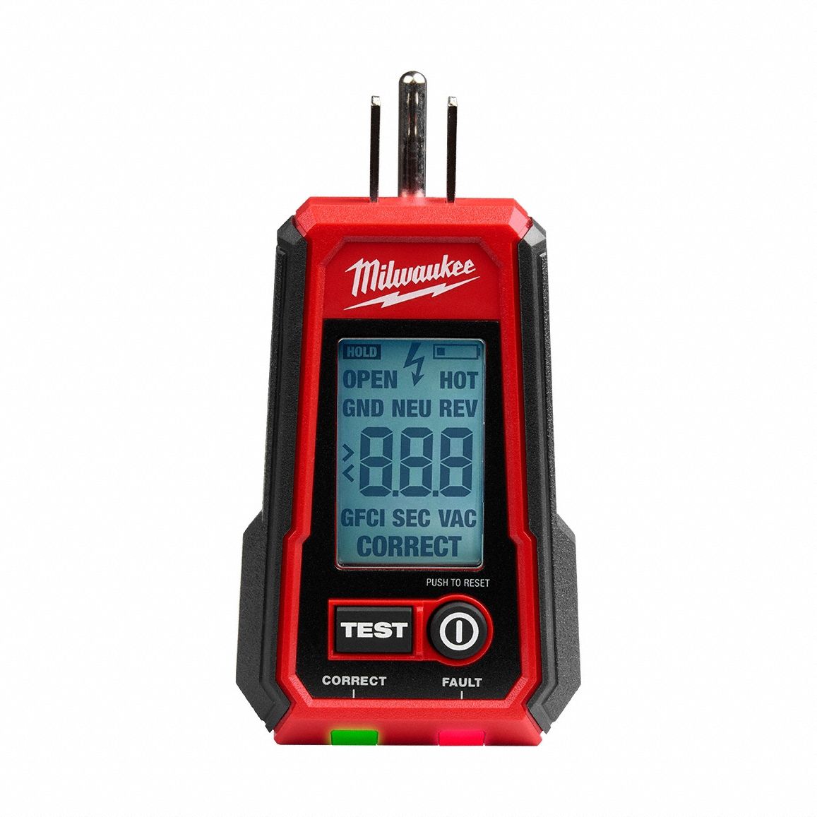 MILWAUKEE TOOL & EQUIPMENT, LED Indicators, GFCI Testers/Receptacle ...