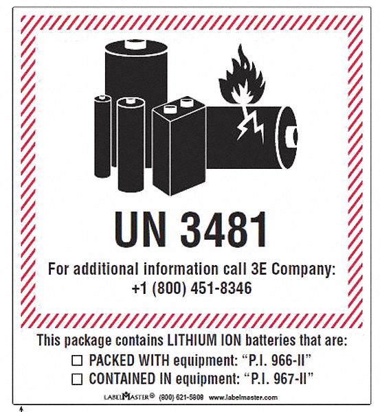 UN Container Label, Container Label/Placard Type UN - Grainger