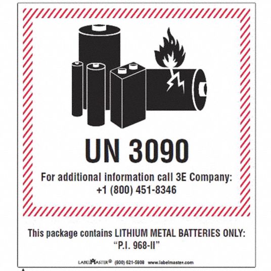 UN Container Label, Container Label/Placard Type UN - Grainger
