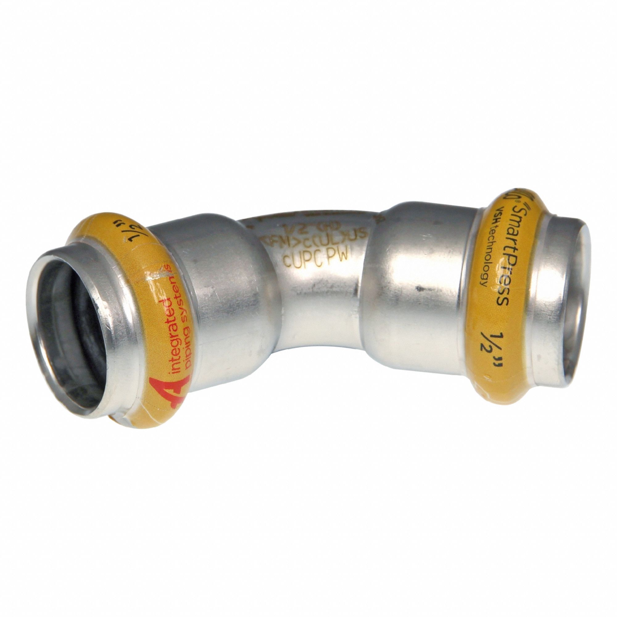 APOLLO, 1/2 in Pipe x 1/2 in Pipe Size, Press-fit x Press-fit, Crimp ...
