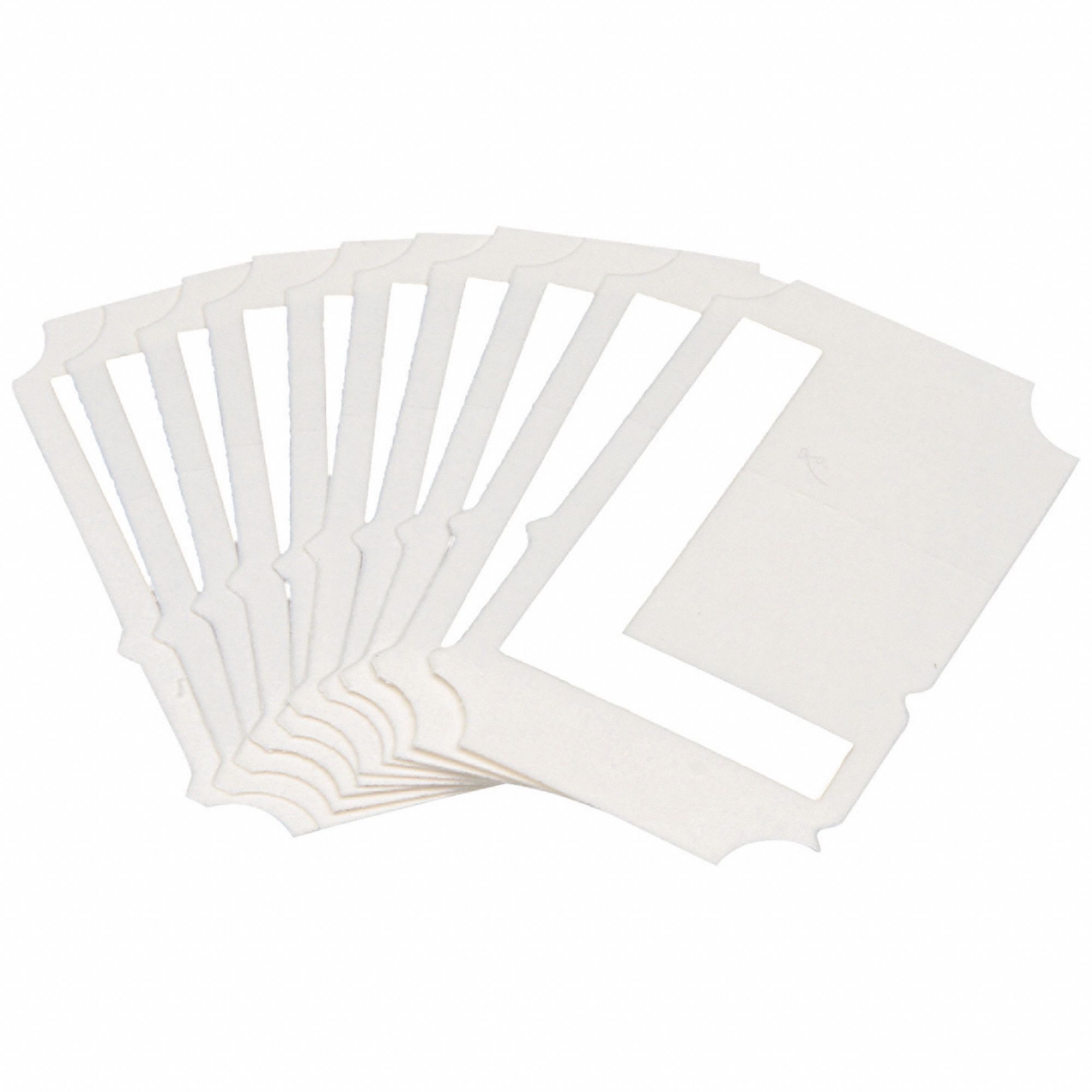 2 in Character Ht, Indoor/Outdoor, Numbers and Letters Labels - 800P65 ...