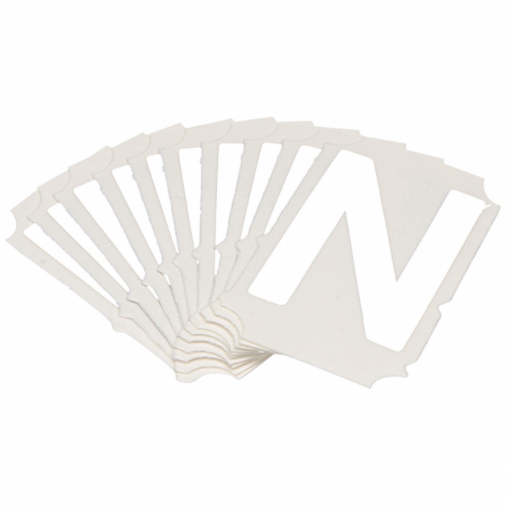 2 in Character Ht, Indoor/Outdoor, Numbers and Letters Labels - 800P67 ...