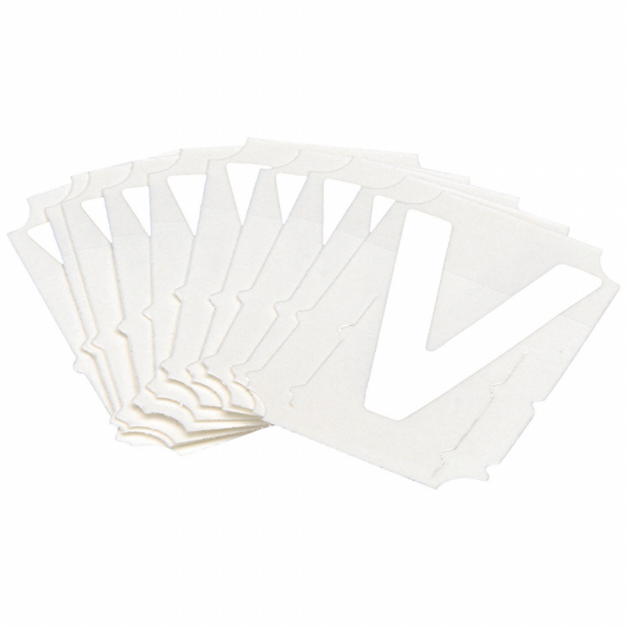 2 in Character Ht, Indoor/Outdoor, Numbers and Letters Labels - 800NE0 ...