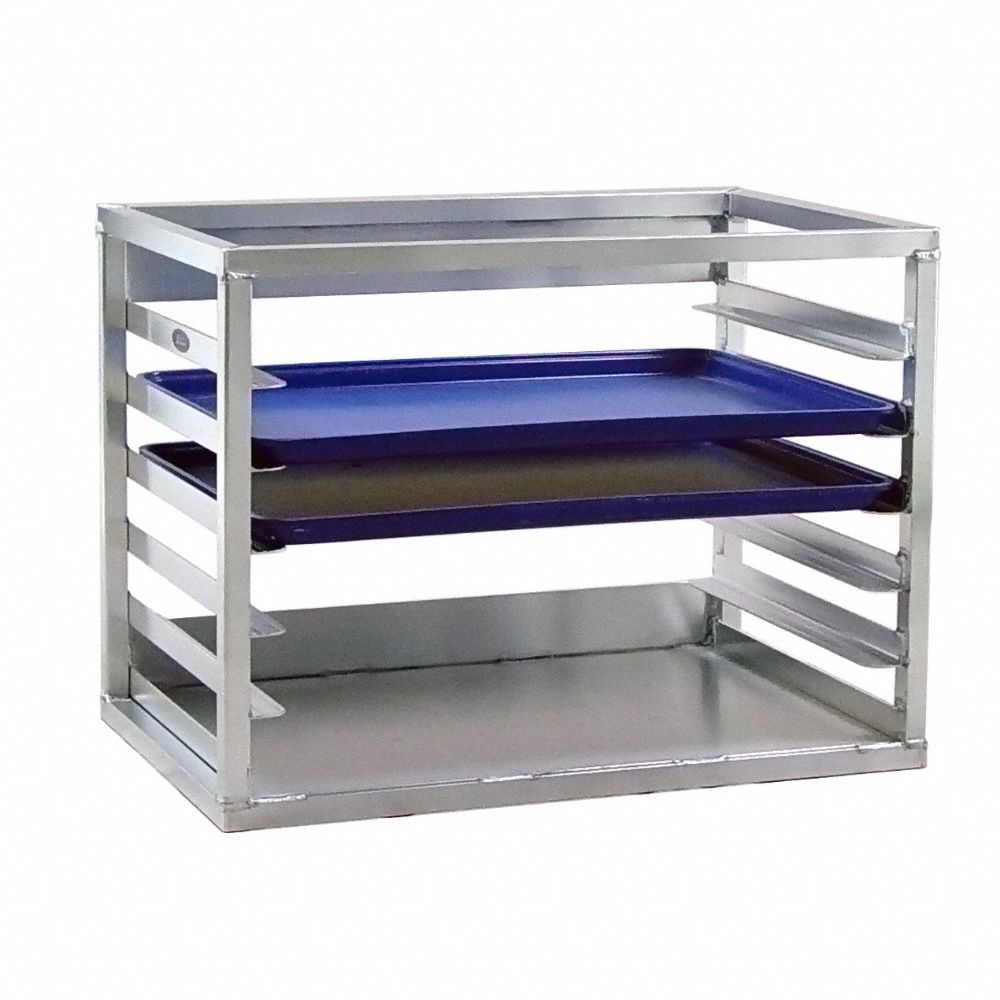 NEW AGE INDUSTRIAL, 6 Slots, Aluminum, Wall Mount Pan Rack - 806UF4 ...