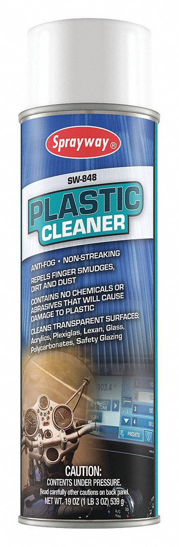 SPRAYWAY, Plastic Cleaner,20 oz. - 50AM45|SW848 - Grainger