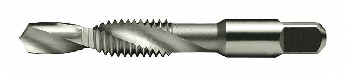 CLE-LINE, Right Hand, Combination Tap/Drill,1/4"-20,2 Flute - 50AT02 ...