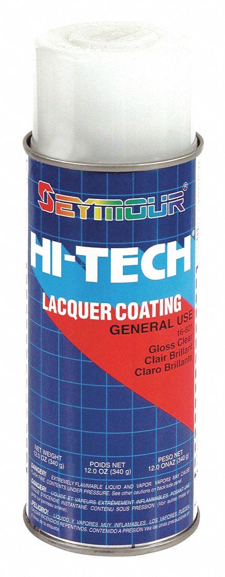 Hi-Tech Lacquer,Gloss Clear,12 oz. - Grainger