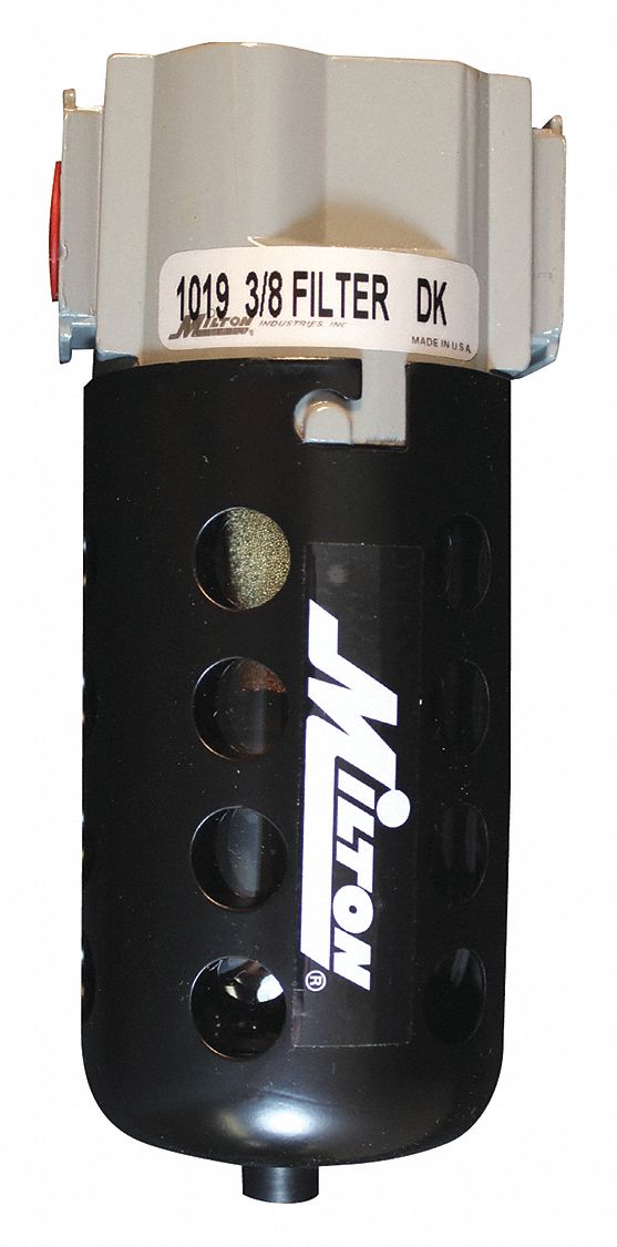 MILTON, 1019, Polycarbonate FRL Micro Filter,3/8" NPT - 50DR33|1019 ...