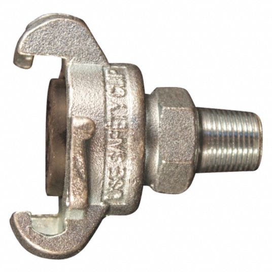 Twist Lock Univ Coupler,1/4"MNPT,PK10 - Grainger