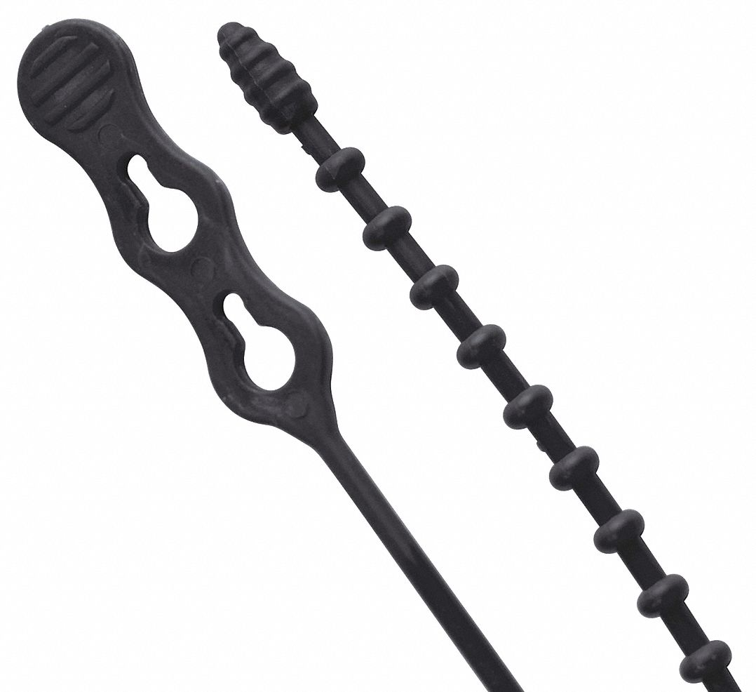 GARDNER BENDER, Black, 24 in Lg, Beadle Wrap - 50HZ08|45-24BEADBK ...