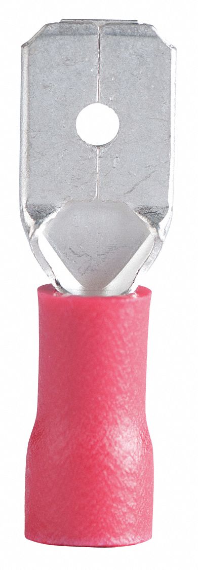 Disconnect,Male,16 to 22 AWG,Red,PK100, PK 100 - Grainger