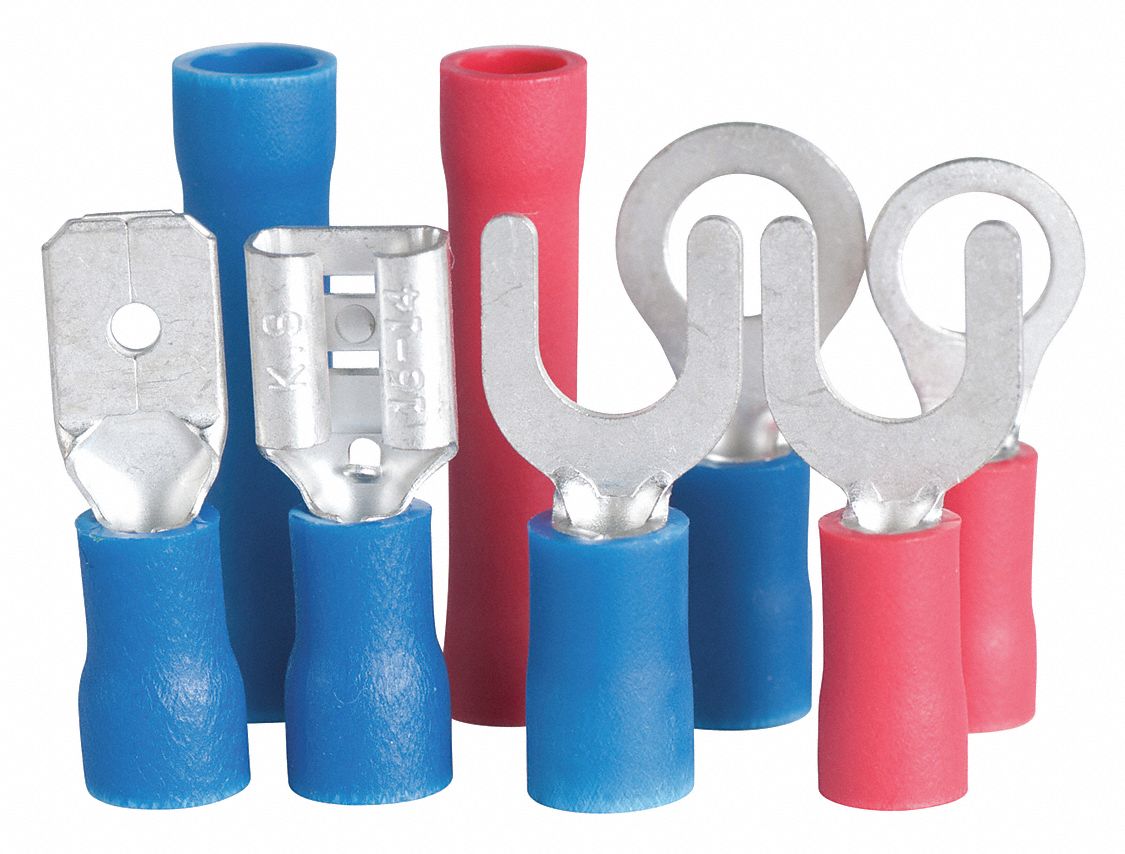 Terminal Assortment,14 to 22 AWG,PK100 - Grainger