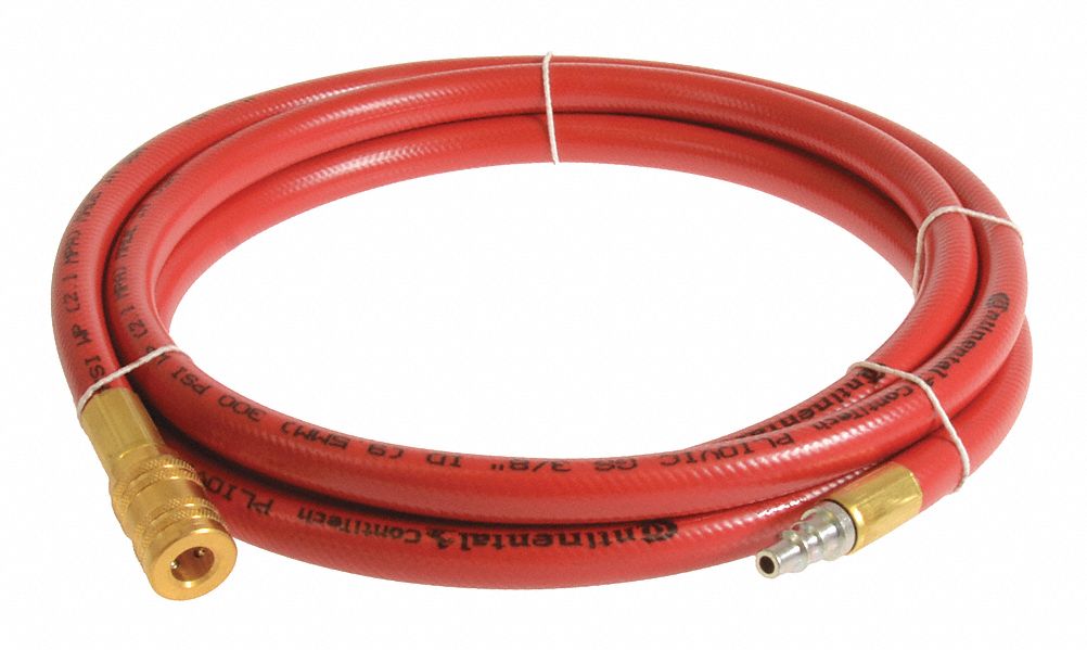CONTINENTAL, 1/2 in Hose Inside Dia., Red, Air Hose - 50JH04|PLR05030 ...