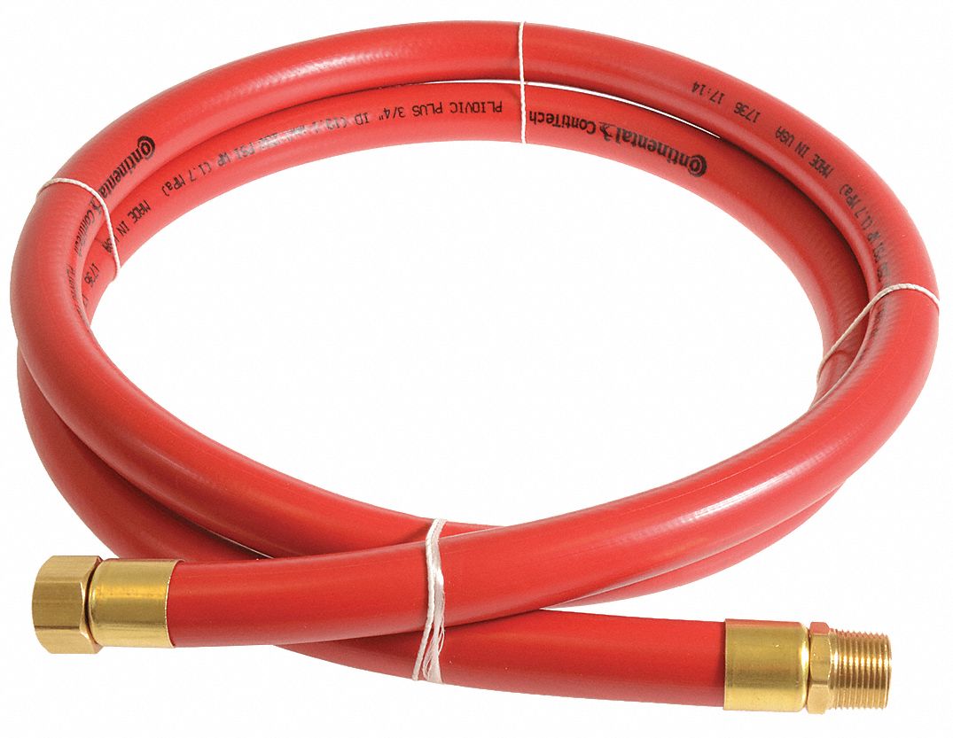CONTINENTAL, 3/4 in Hose Inside Dia., Red, Air Hose - 50JH21|PLR07525 ...