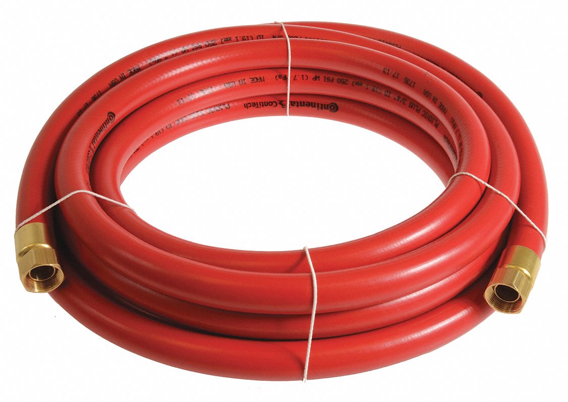 CONTINENTAL, 3/4 in Hose Inside Dia., Red, Air Hose - 50JH34|PLR07525 ...