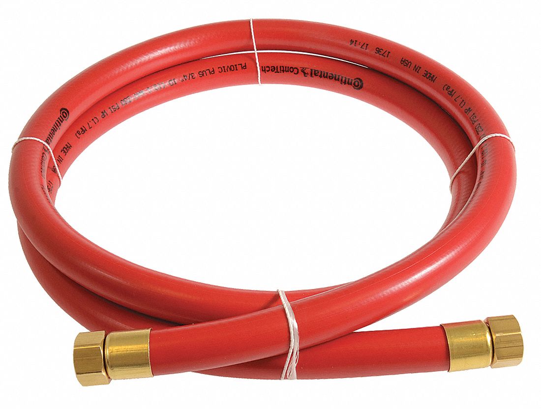 CONTINENTAL, 3/4 in Hose Inside Dia., Red, Air Hose - 50JH32|PLR07525 ...