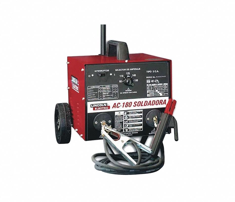 LINCOLN ELECTRIC Soldadora de Arco Eléctrico, AC- 180, Voltaje de ...