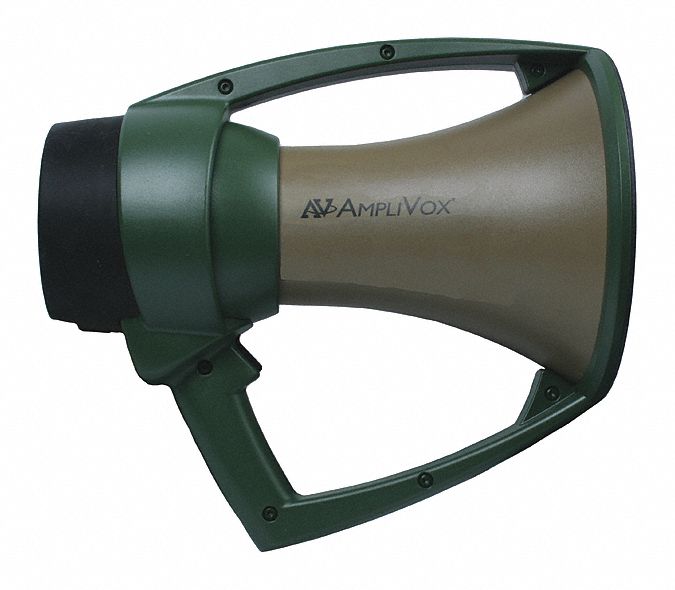 Waterproof Megaphone, Operating Range 1 mi., Peak Output Power (W) 20 ...