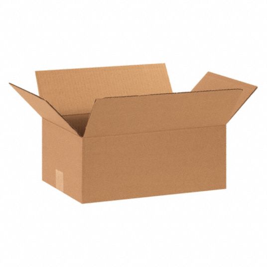 Corrugated Boxes,15x10x6",PK25 - Grainger