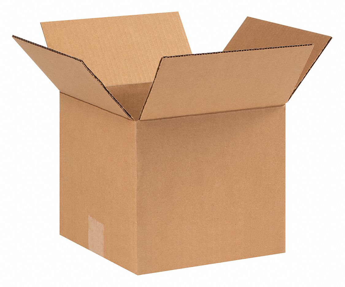 Corrugated Boxes,9x9x8",PK25 - Grainger