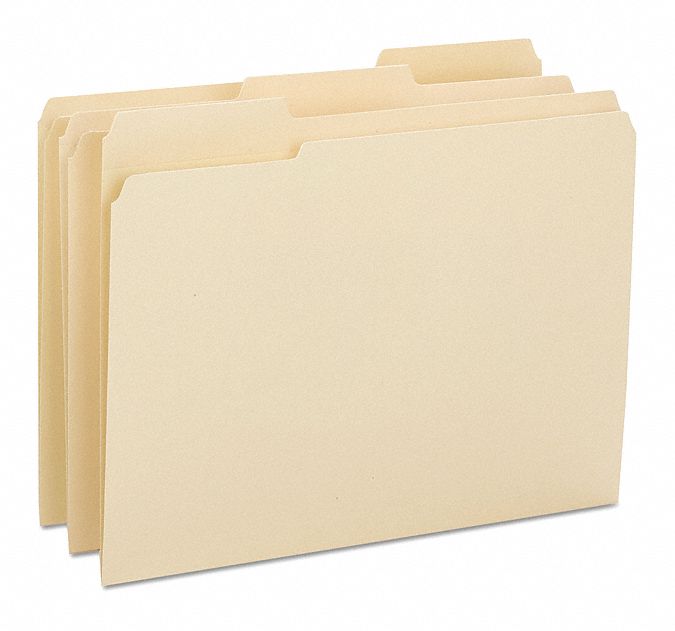 8 1/2 in Ht, 11 in Wd, File Folders - 50XU83|10434 - Grainger