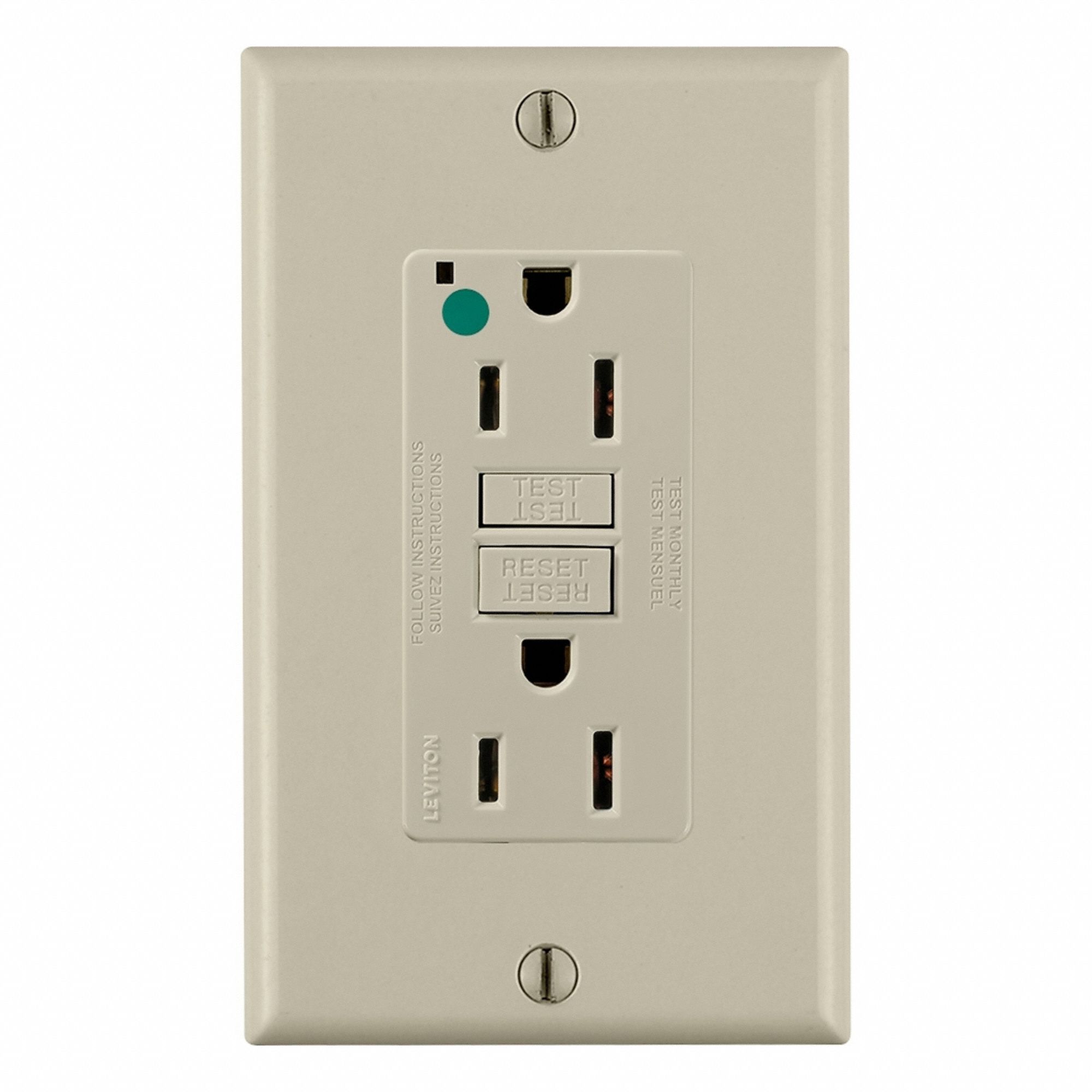 SmartlockPro GFCI 15A HG/PI Ivory - Grainger