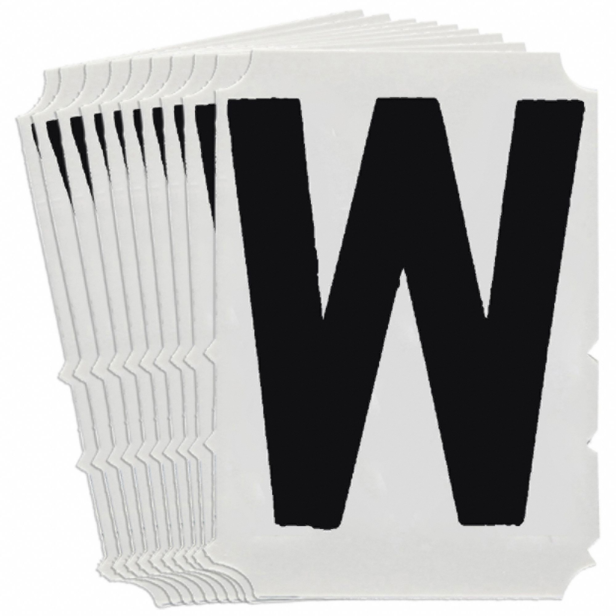 3 in Character Ht, Indoor/Outdoor, Numbers and Letters Labels - 800NJ0 ...