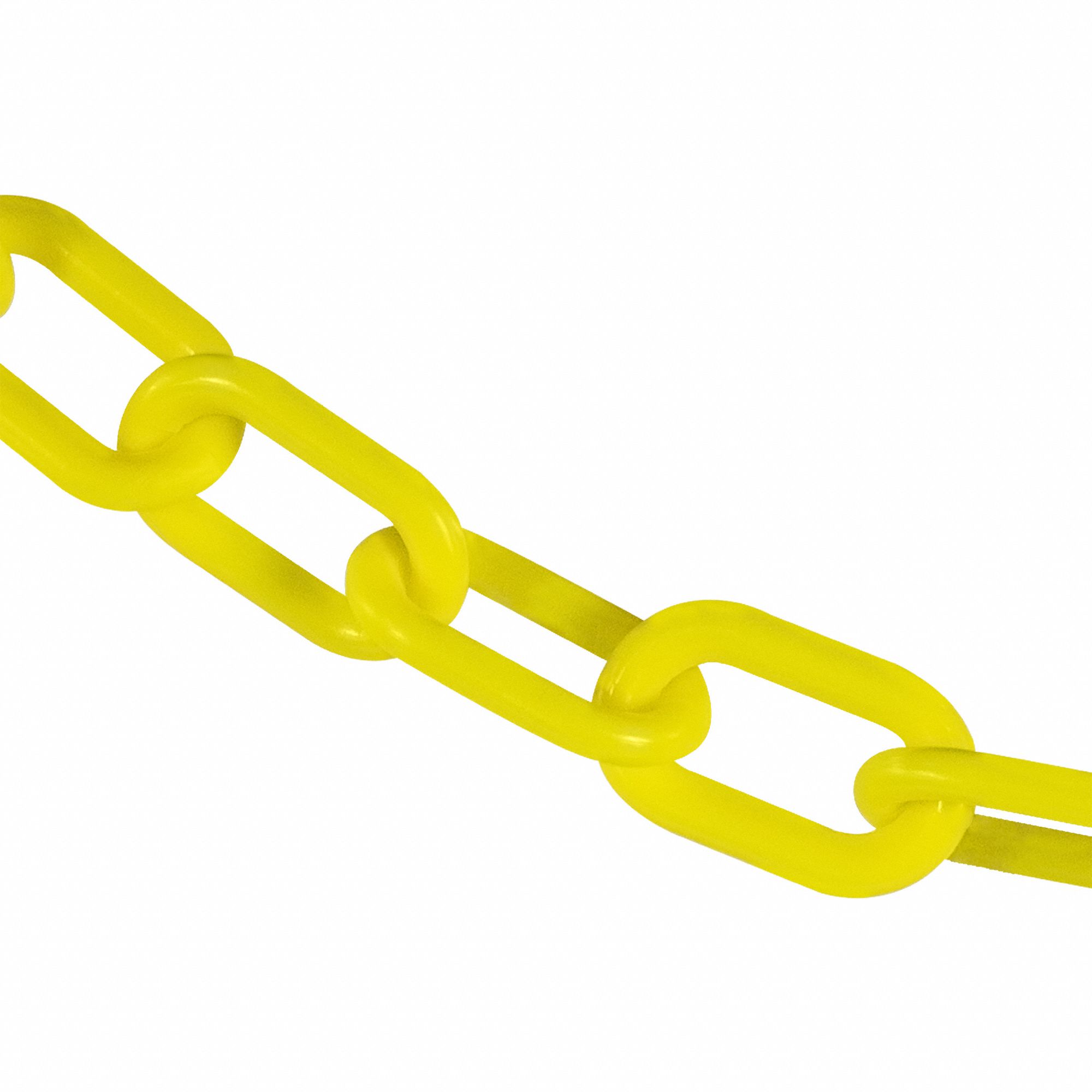 11 1/2 ft Lg, Yellow, Plastic Chain - 269H82|51002-C-11.5 - Grainger