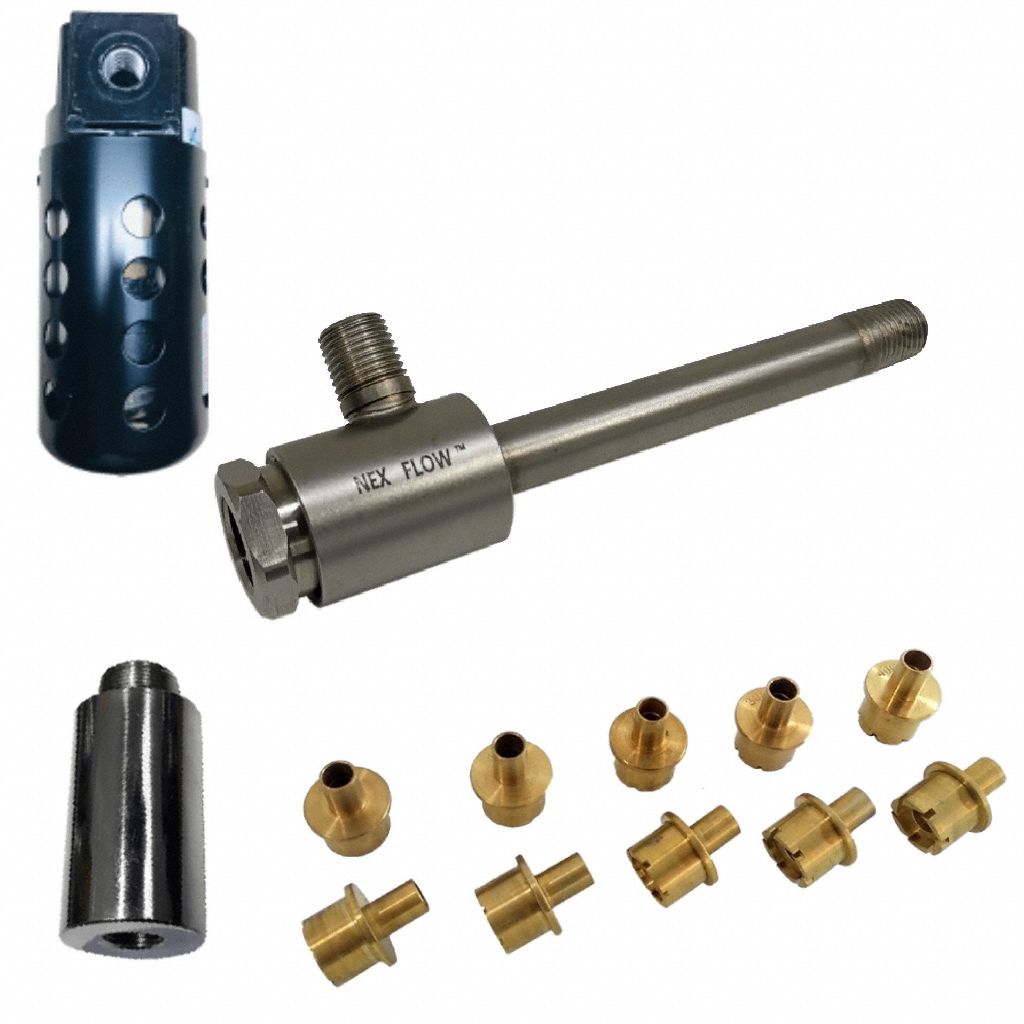 NEX FLOW, 40 scfm Max Flow Rate, 2,900 BtuH Cooling Capacity, Vortex ...