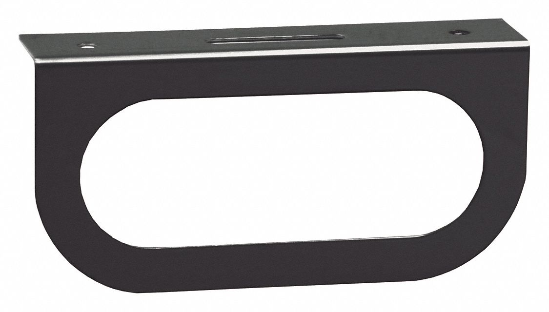 DOT Light Bracket,Single,Oval,Black - 510T03|LB1 - Grainger