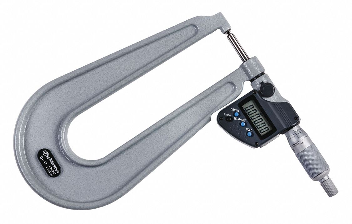 MITUTOYO, 0 in to 1 in /0 mm to 25.4 mm, Mechanical, Mechanical Sheet ...