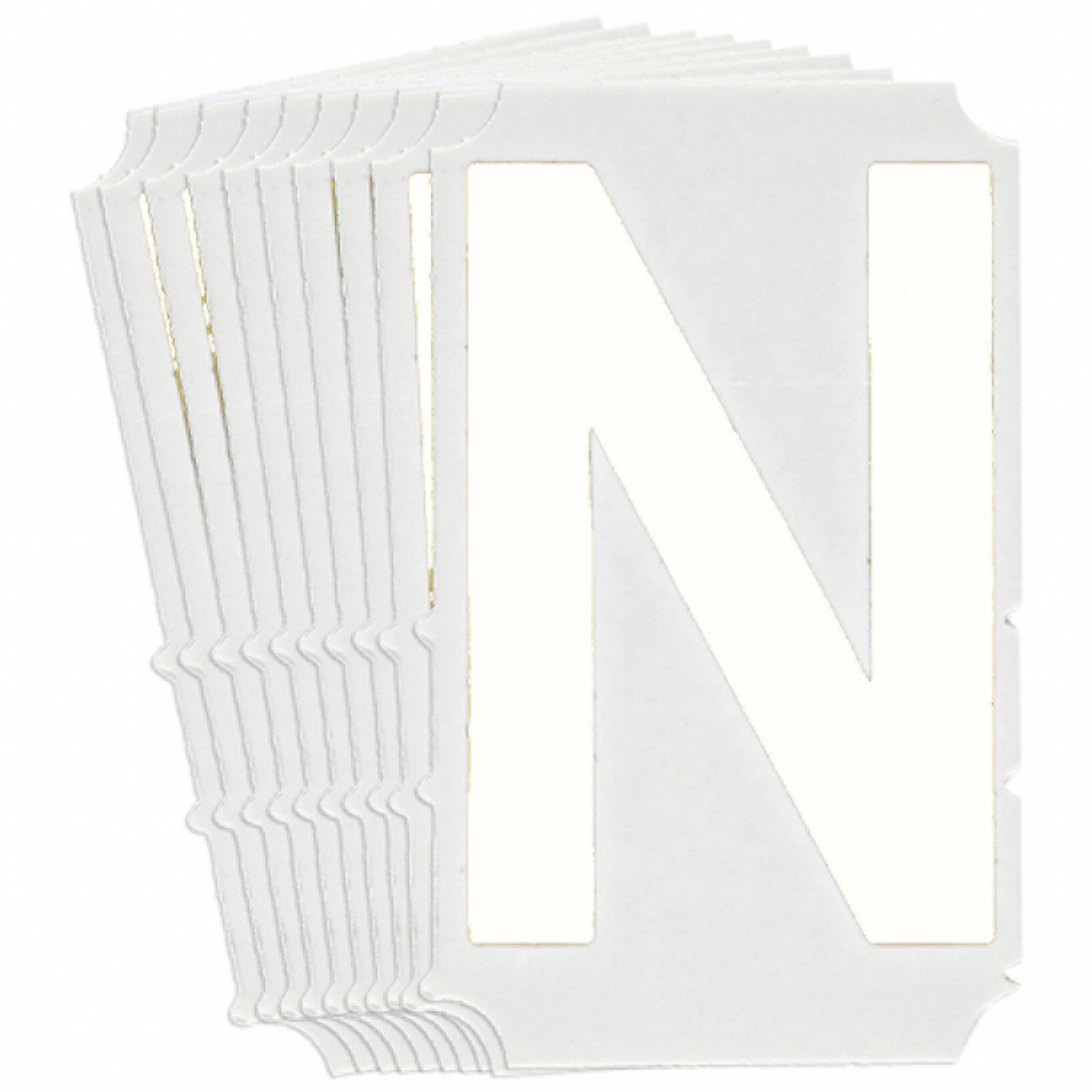 3 in Character Ht, Indoor/Outdoor, Numbers and Letters Labels - 800P76 ...