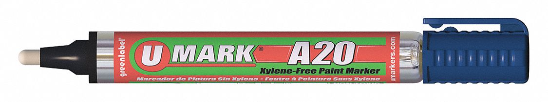 A20 PAINT MARKER, Blue, Plastic Holder with Cap, Paint Marker with ...