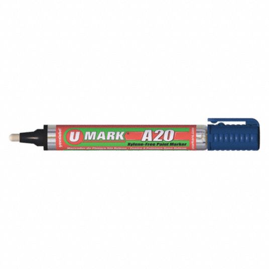 A20 PAINT MARKER, Blue, Plastic Holder with Cap, Paint Marker with ...
