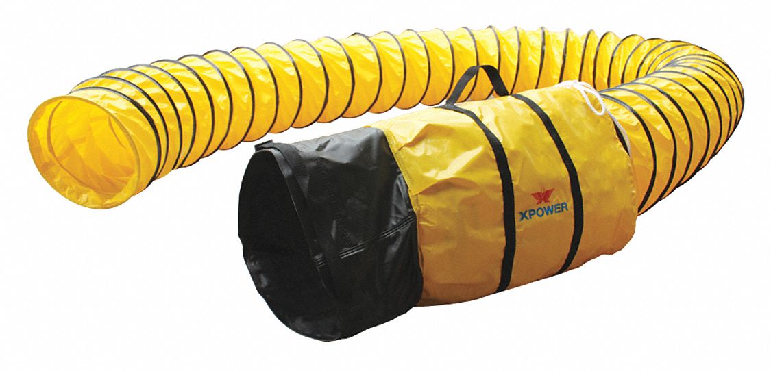 Ventilation Duct Hose,PVC,12" x 25 ft. - Grainger