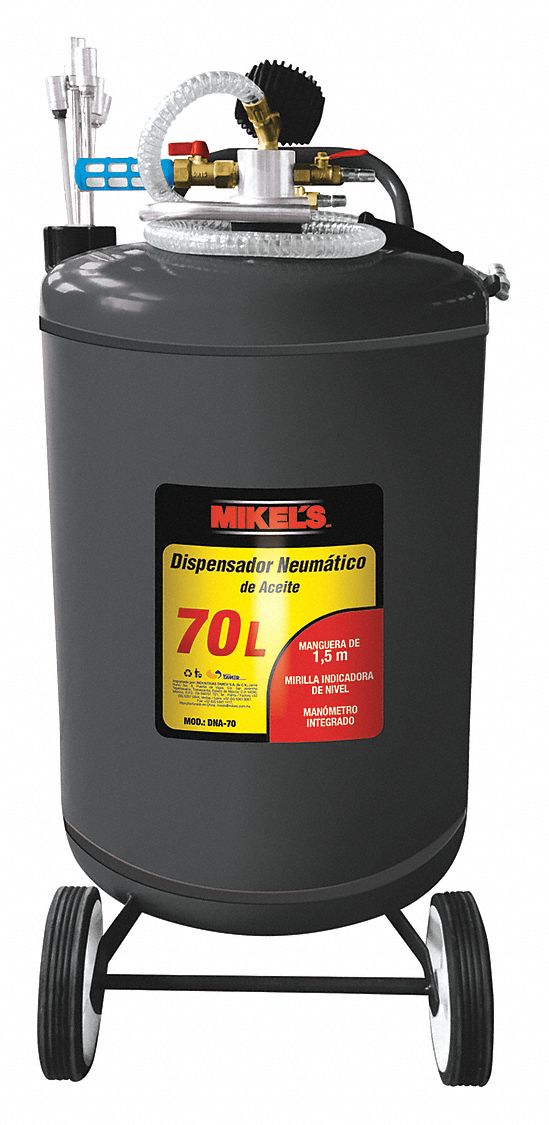 MIKEL'S Evacuador de Líquidos , Neumático , 18 gal. - 517G39 | DNA-70 ...