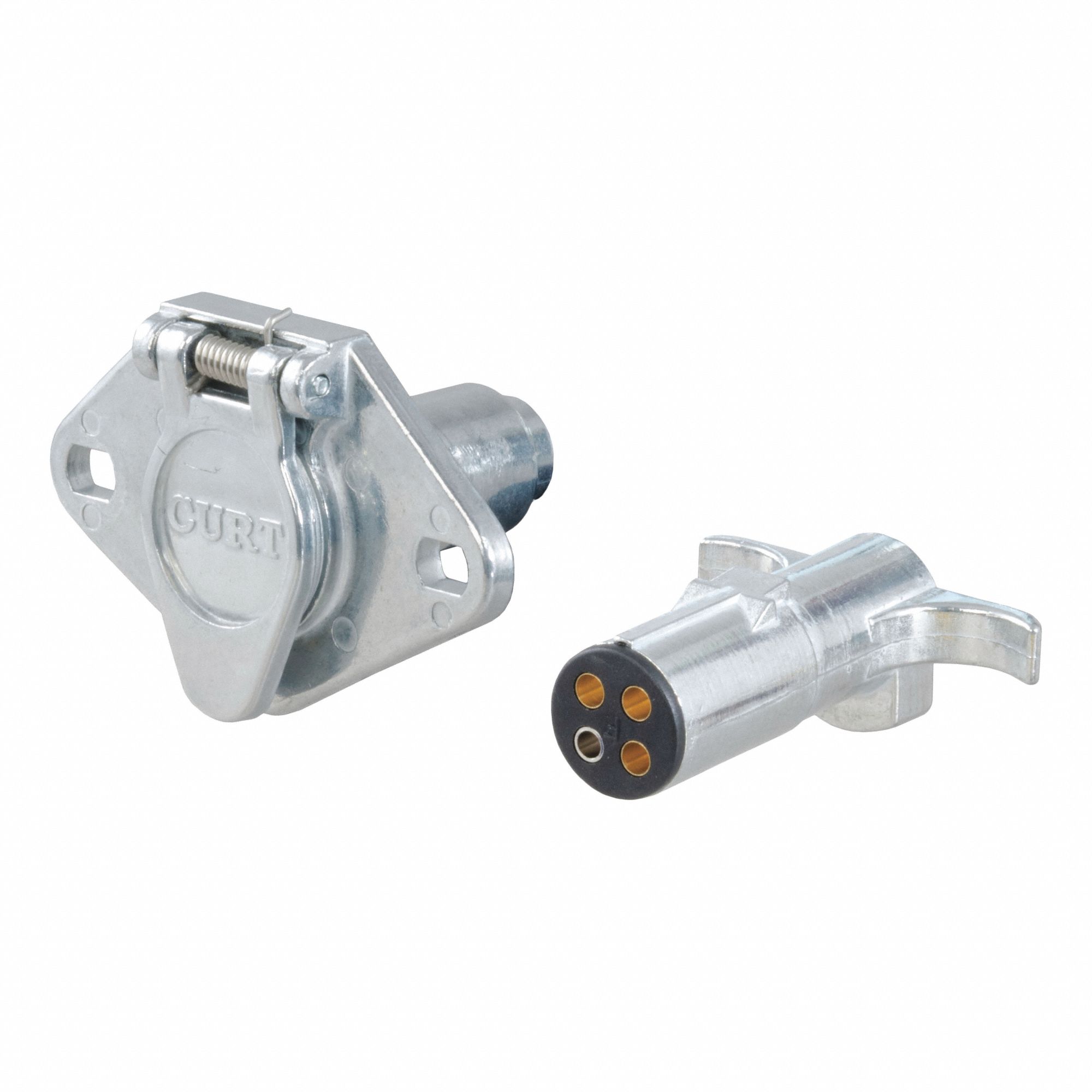Rnd 4-Way Connector Plug/Socket - Grainger