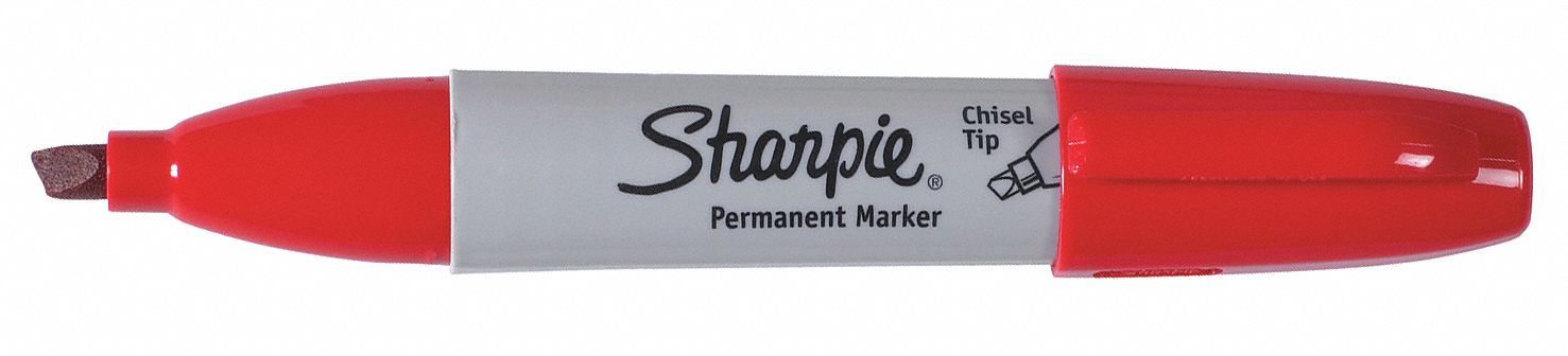 SHARPIE, Permanent Ink, 12, Permanent Marker - 51DH24|MK411RD - Grainger