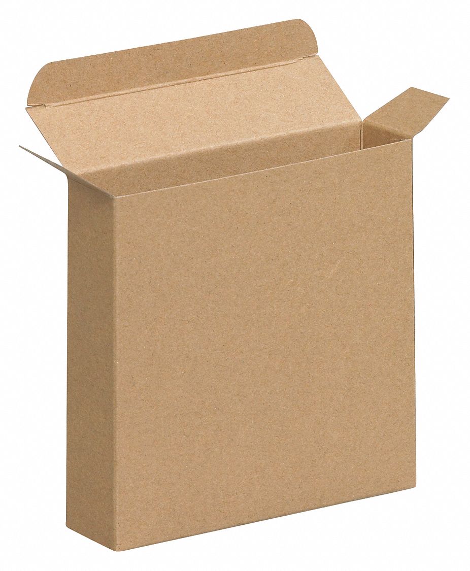 Kraft, 4 in Inside Lg, Cartons,Rev Tuck,4x1 1/16x4",PK500 - 51DK39 ...
