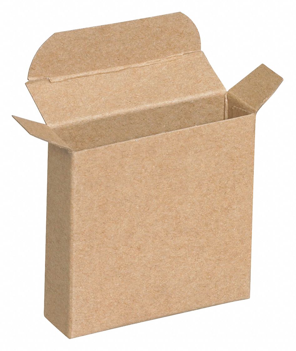 Kraft, 5 1/4 in Inside Lg, Carton,Rev Tuck,5 1/4x2 1/4x5 1/4",PK250 ...