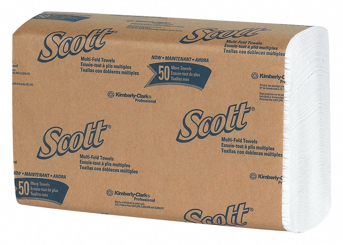 KIMBERLY-CLARK PROFESSIONAL, 20, PK, Paper Towel,Multi-Fold,White,PK20 ...