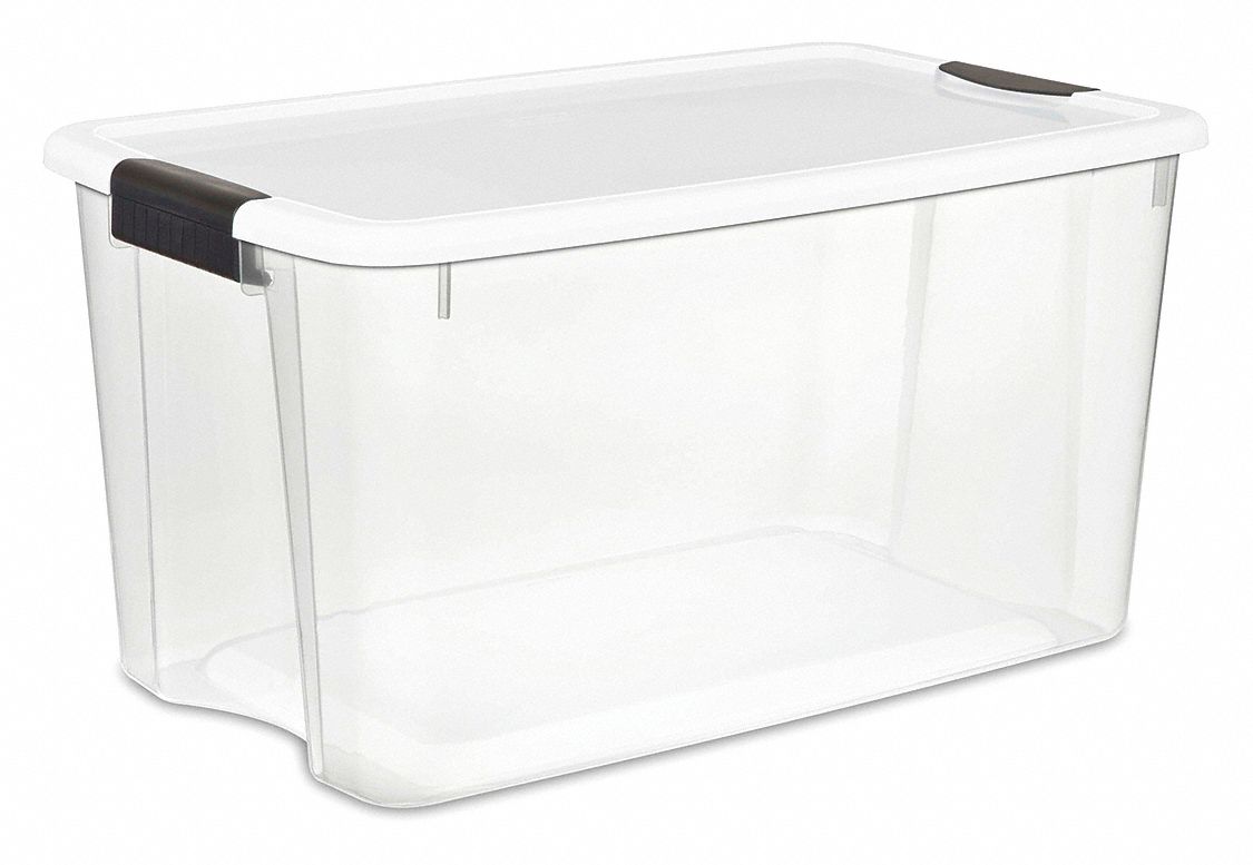 Ultra Storage Box,70 qt.,See-Through - Grainger